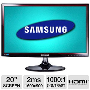 Samsung 20″ Class LED Monitor Sale $79.99 S20B350H