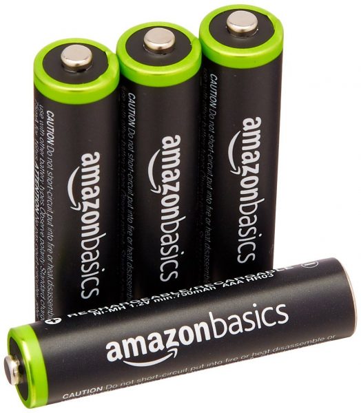 4-Pack of AmazonBasics AAA NiMH Precharged Rechargeable Battery