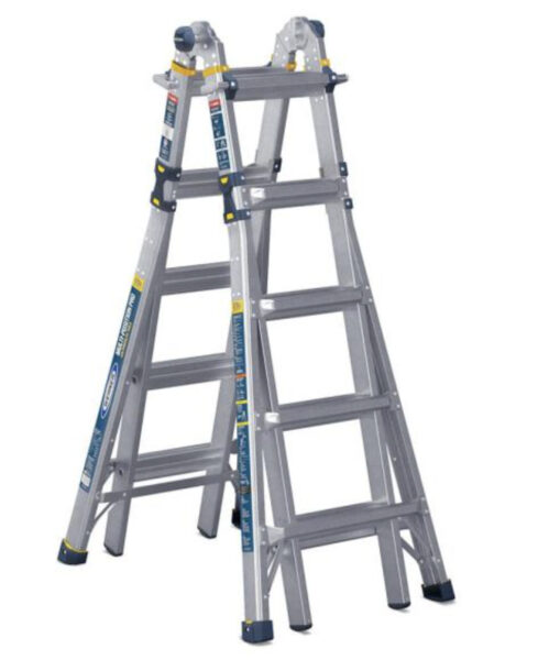 Werner 22′ Reach Aluminum 5-In-1 Multi-Position Pro Ladder