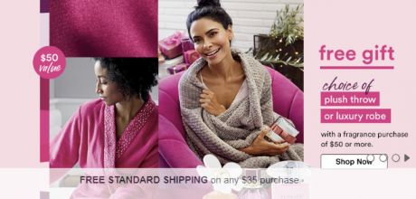 Ulta Beauty – Free Plush Throw or Luxury Robe with Fragran