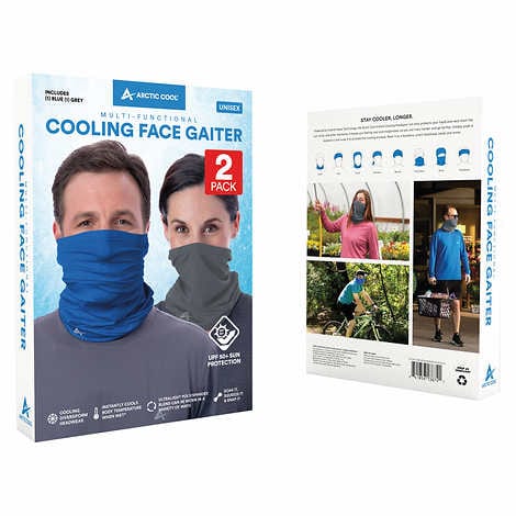 Arctic Cool Cooling face Gaiter 2-pack $19.99 - BuyVia