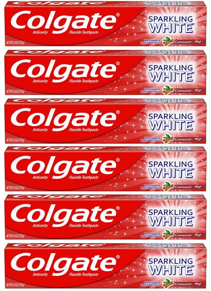 Colgate Sparkling White Whitening Toothpaste (Cinnamon)