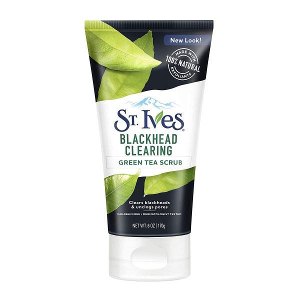 St. Ives Blackhead Clearing Face Scrub, Green Tea, 6 oz Sale $2.79