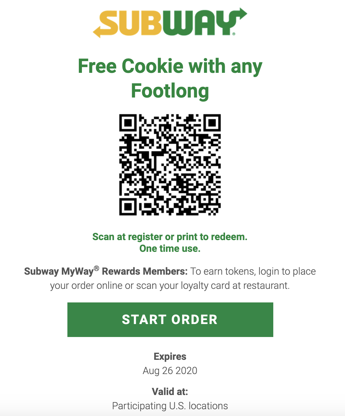 Subway Coupons and Discounts