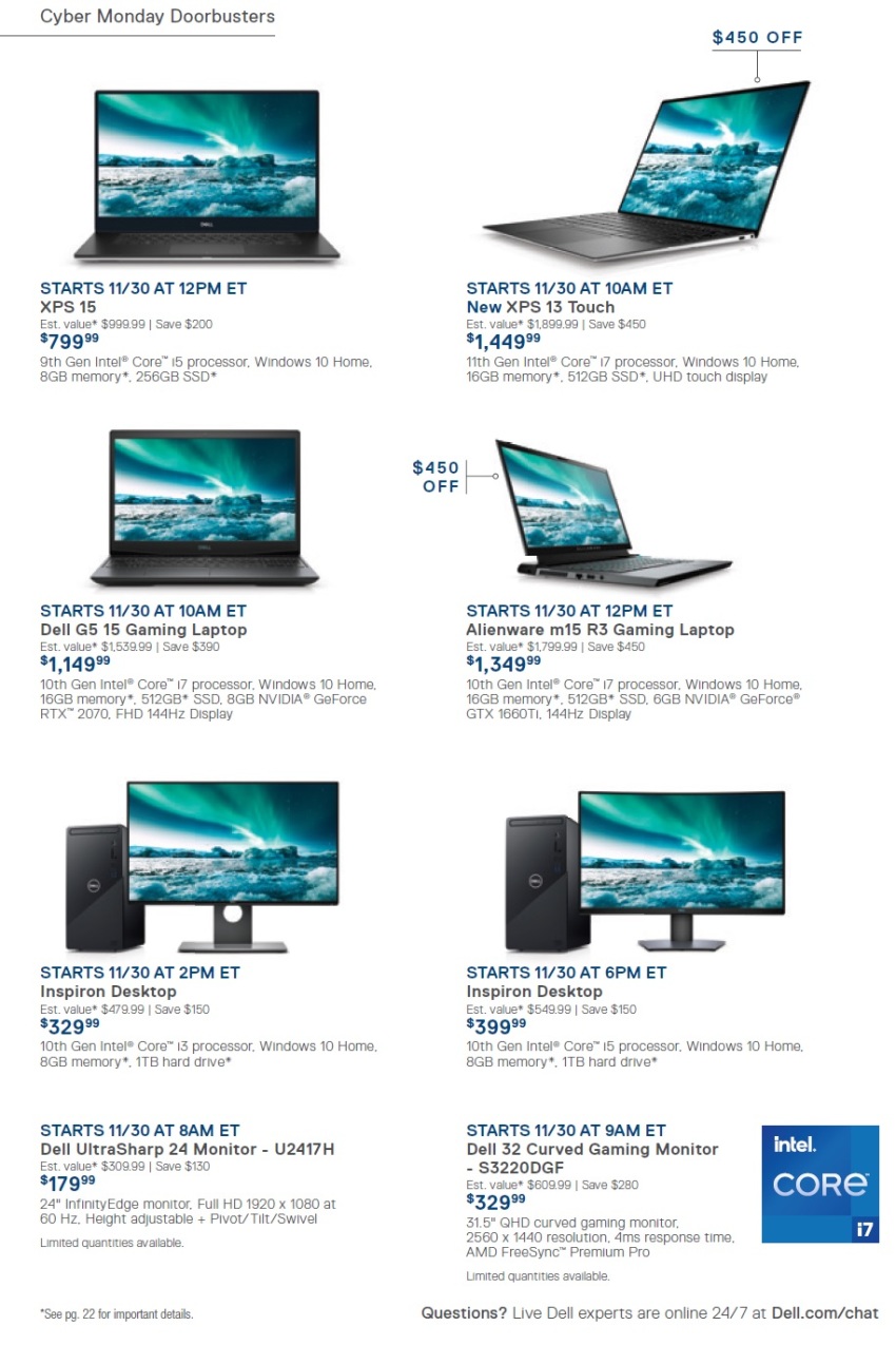 Live: Dell Home Cyber Monday 2020 Ad Scan - BuyVia