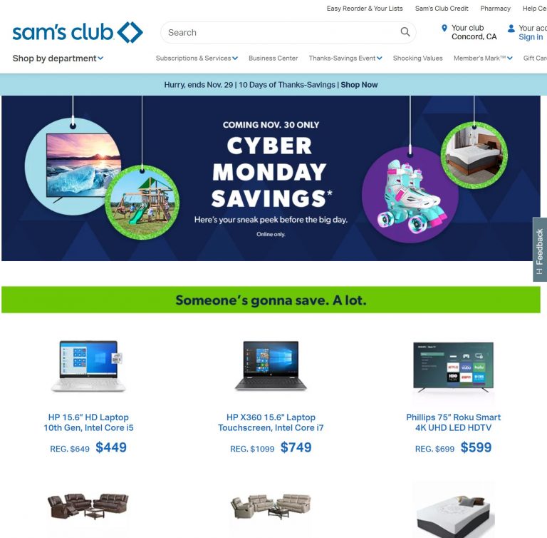 Live: Sam’s Club Cyber Monday 2020 Sale - BuyVia