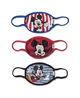 Disney Kids Face Masks 3 Pack Sale $6.49 - BuyVia
