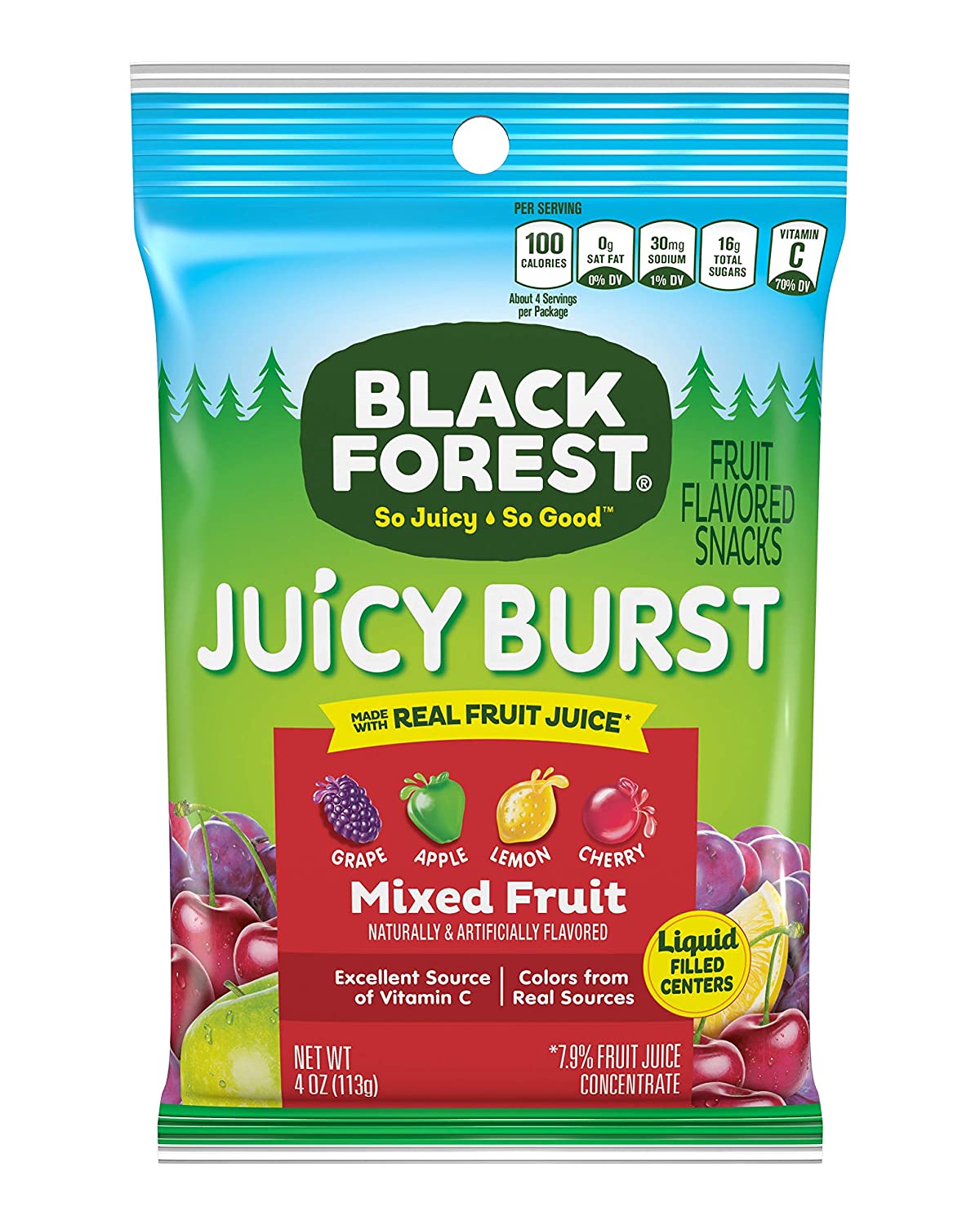 Black Forest Juicy Burst Fruit Snacks 12-pk Sale $2.73 - BuyVia