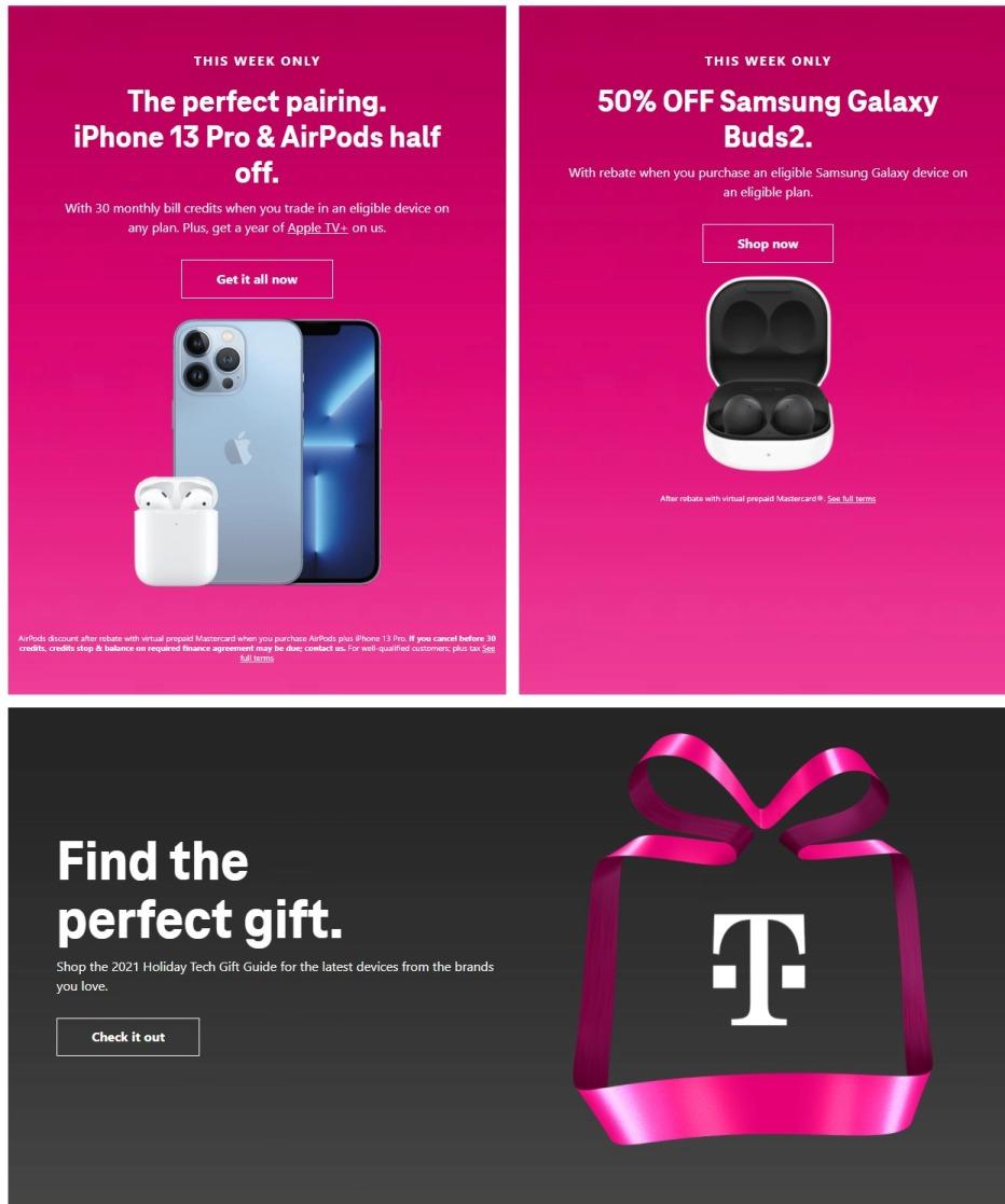 T-Mobile Black Friday 2021 Ad Scans - BuyVia