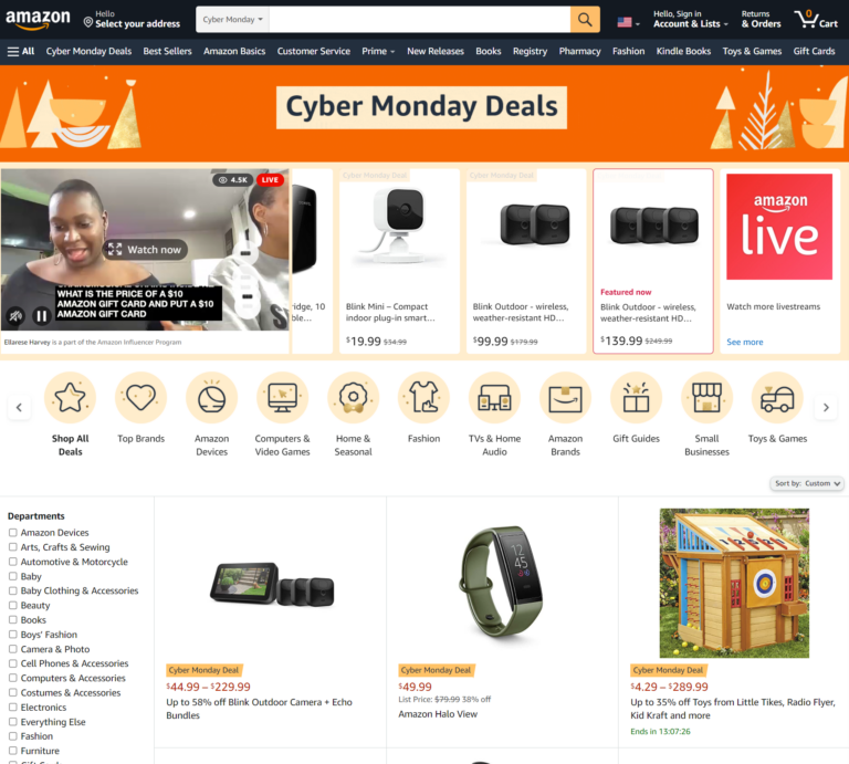 Cyber Monday 2021: Amazon Ad - BuyVia