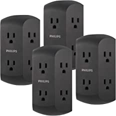 Philips 6-Outlet Extender 4 Pack Sale $16.49 - BuyVia