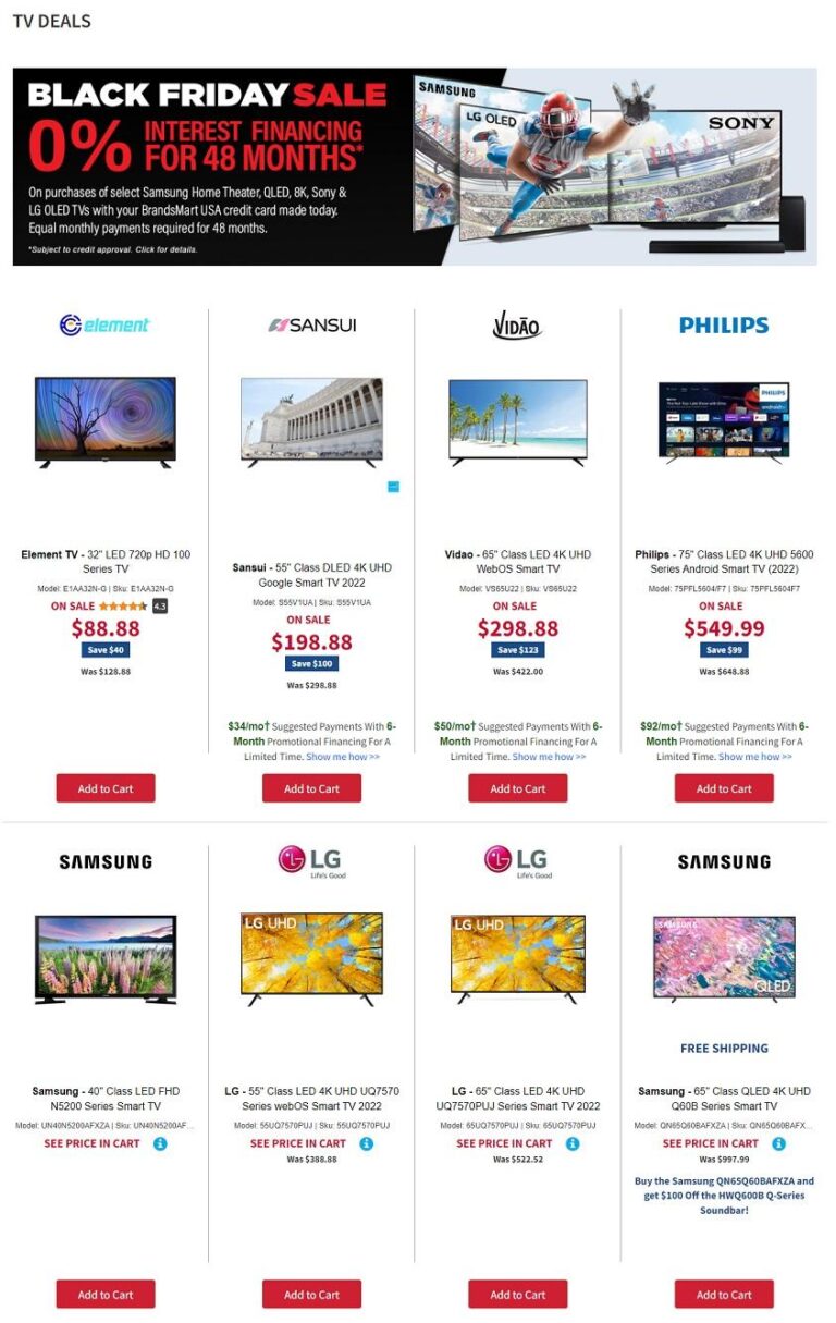 Brandsmart USA Black Friday 2022 Ad Scans - BuyVia