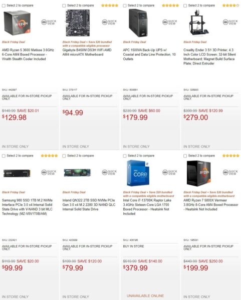 MicroCenter Black Friday 2022 Ad Scans - BuyVia