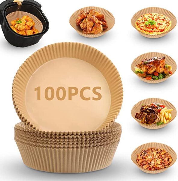 Air Fryer Disposable Paper Liners – 6.3 Inch 100pc Sale $5.99