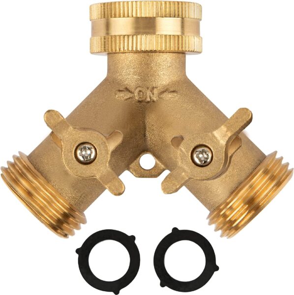 INNAV8 Garden Hose Splitter 2 Way Heavy Duty – SOLID BRASS