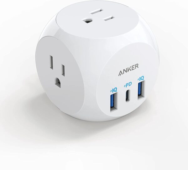 Anker 20W Multi Plug 3-Port AC USB and Outlet Extender Sale $14.99