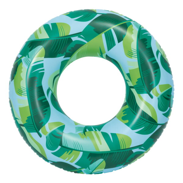 Bluescape Blue Tropical Inflatable Swim Tube Pool Float Sale $2.48