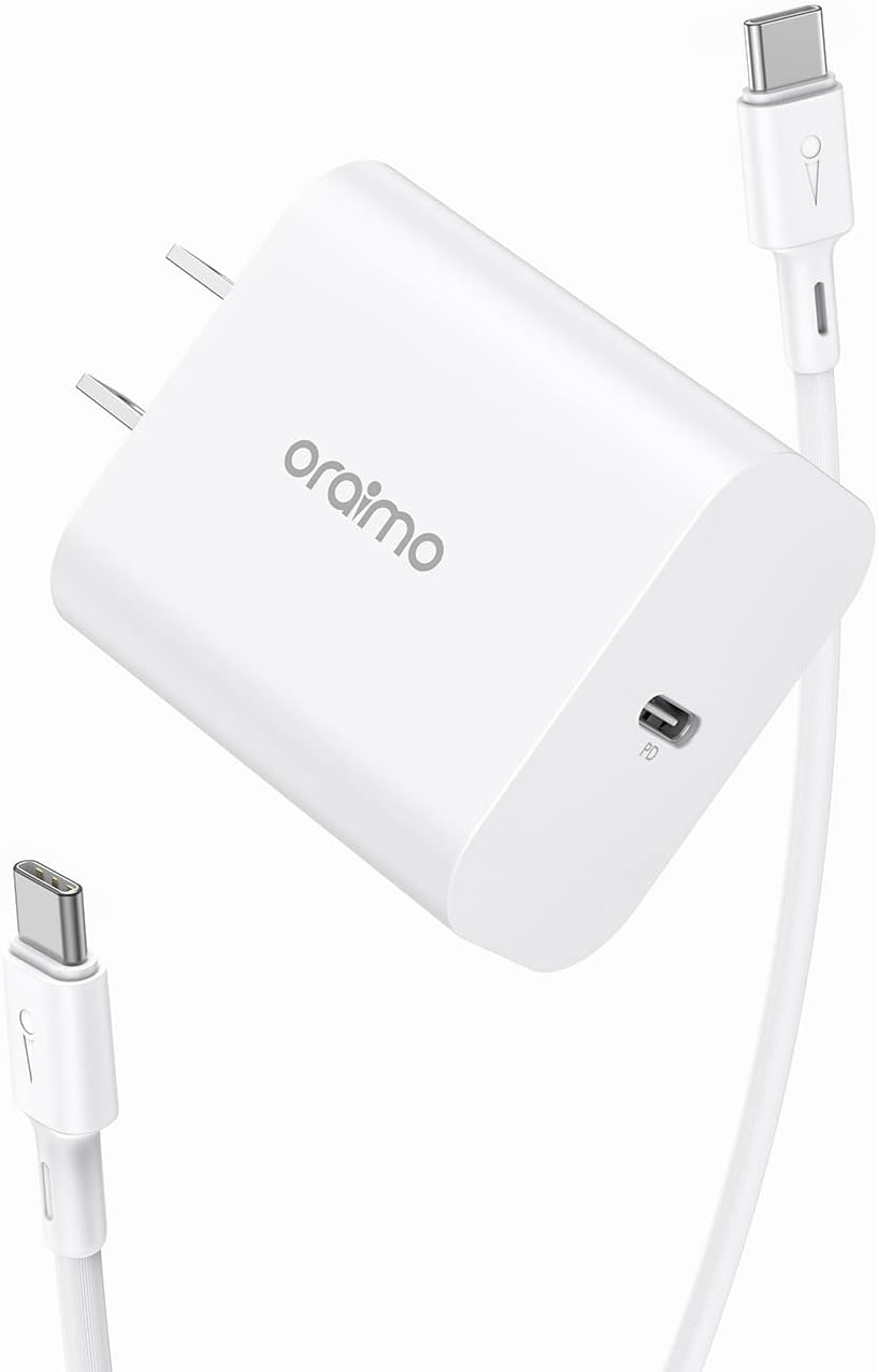 oraimo 20W USB C Charger Block with USB C to C Fast Charging Cab