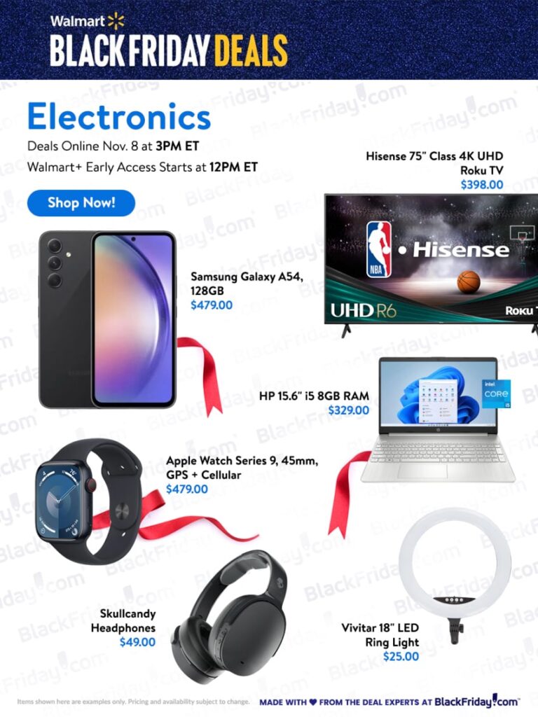 Walmart Black Friday 2023 Ad Scan Event 1 Nov 8 Sale - BuyVia