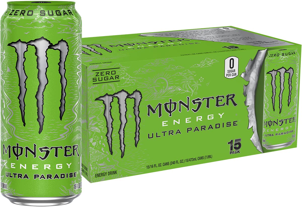 Monster Energy Ultra Paradise, Sugar Free Energy Drink (Pack of