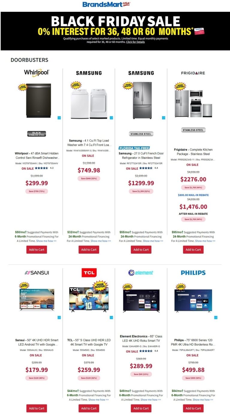 Live: Brandsmart USA Black Friday 2023 Ad Scans - BuyVia