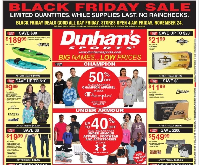 Dunham’s Sports Black Friday 2023 Ad - BuyVia