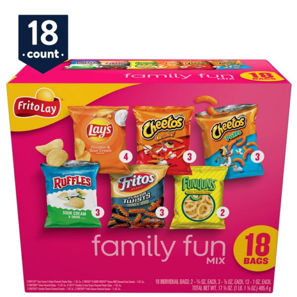 2 x 18-Count Frito-Lay Family Fun Mix Variety Pack + $3 Walmart