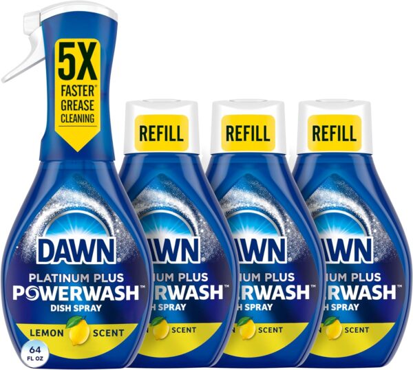 Dawn Platinum Powerwash Dish Spray, Dish Soap, Lemon Scent Refil