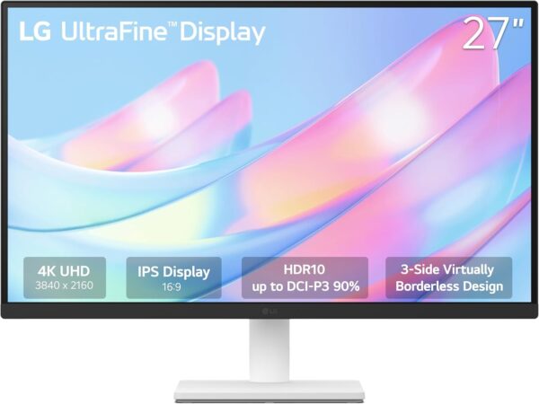 LG 27US500-W Ultrafine Monitor 27-Inch 4K UHD LCD Monitor Sale $179.99