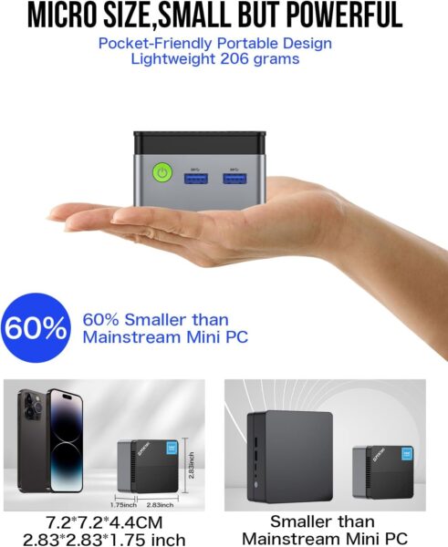 GMKtec Mini PC N97 Preinstalled Windows $137.99 - BuyVia