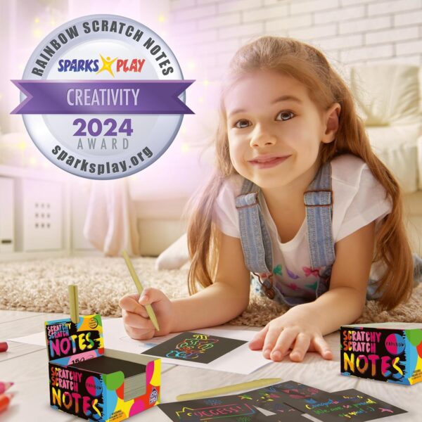 PURPLE LADYBUG 150 Rainbow Scratch Art Mini Notes $8.99