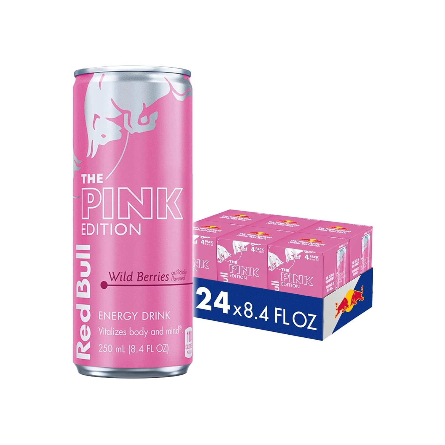Red Bull Pink Edition Energy Drink Wild Berries 24 Ct. Sale $31.98
