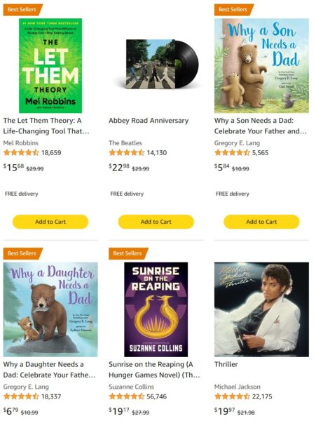 Amazon Buy 2 Save 50% on 1 in Select Books, Music, More