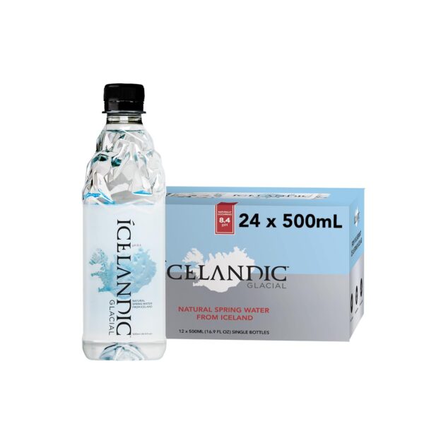 Icelandic Glacial Natural Spring Alkaline Water, 16.9 Fl Oz (Pac