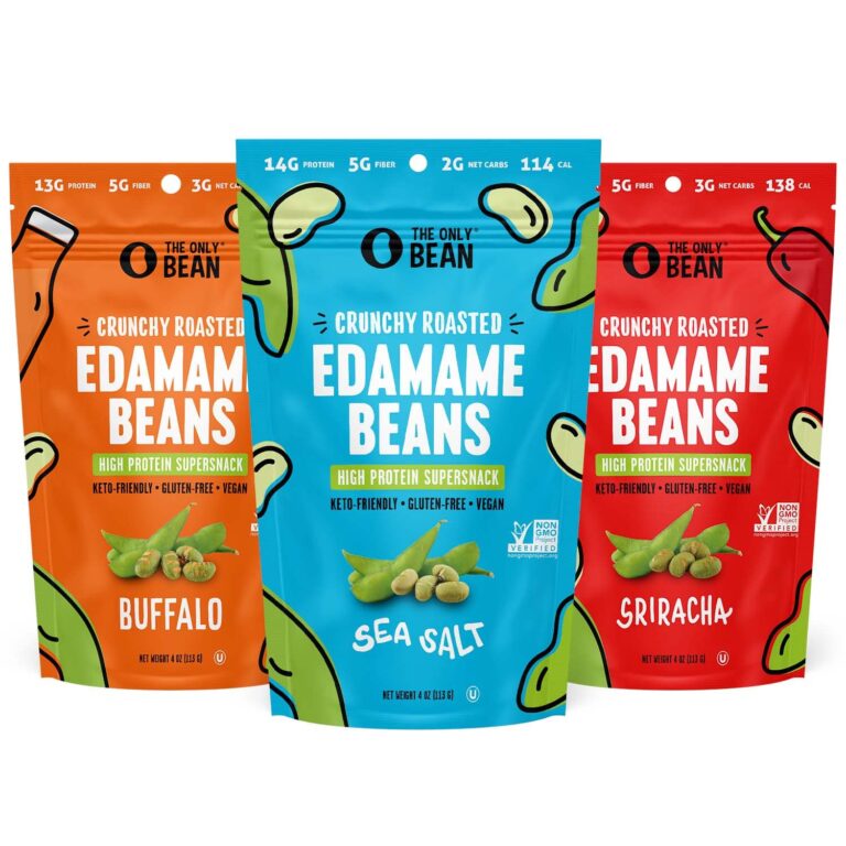 The Only Bean Crunchy Dry Roasted Edamame Beans (Variety Pack),