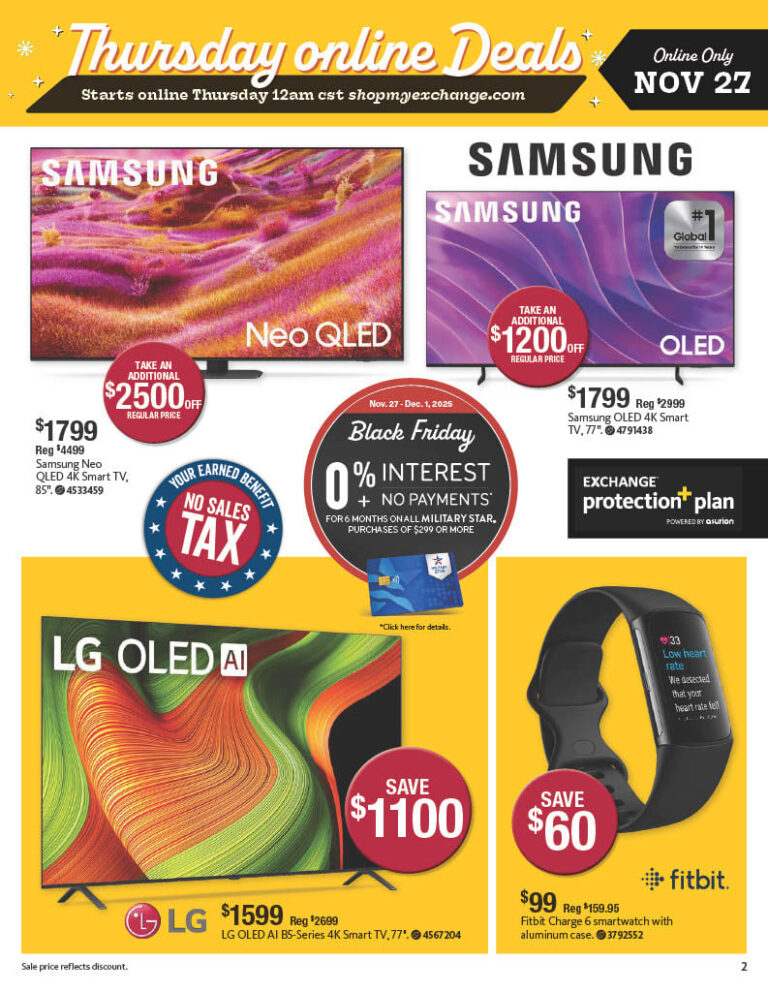 AAFES Black Friday 2025 Ad Scans - BuyVia
