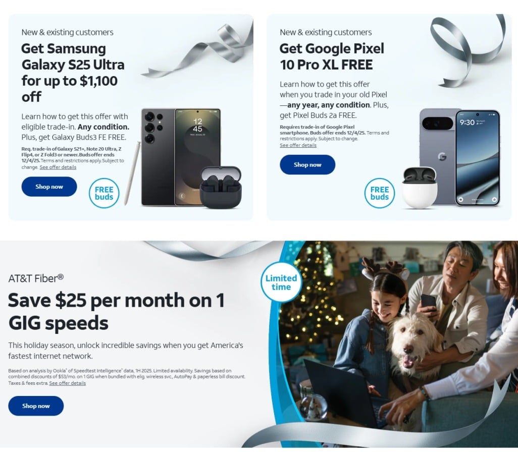 Live: Black Friday 2025: AT&T Wireless Ad - BuyVia