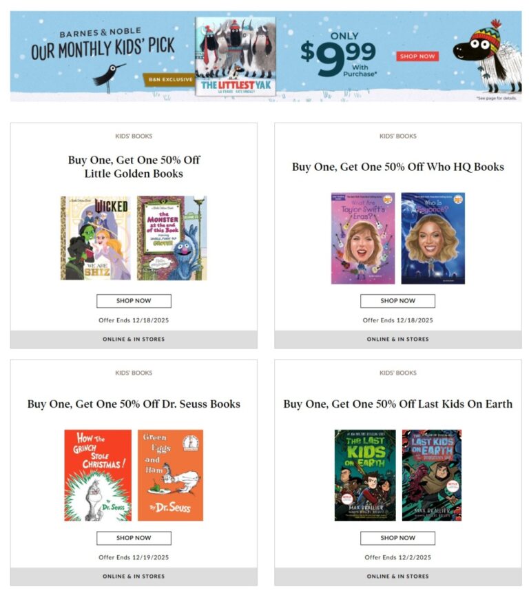 Live: Black Friday 2025: Barnes and Noble Ad Scan - BuyVia