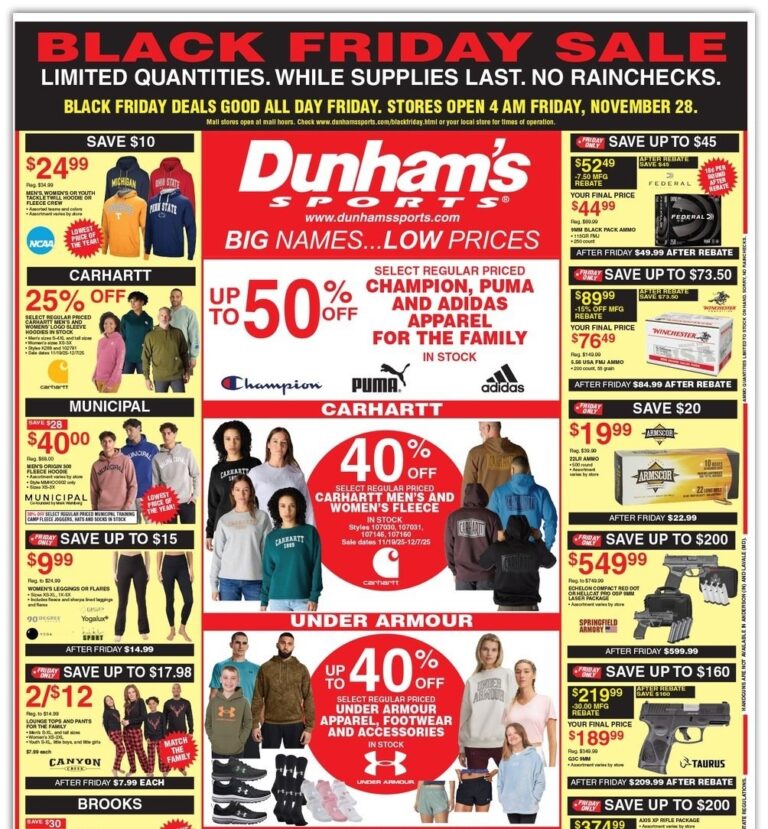 Dunham’s Sports Black Friday 2025 Ad - BuyVia