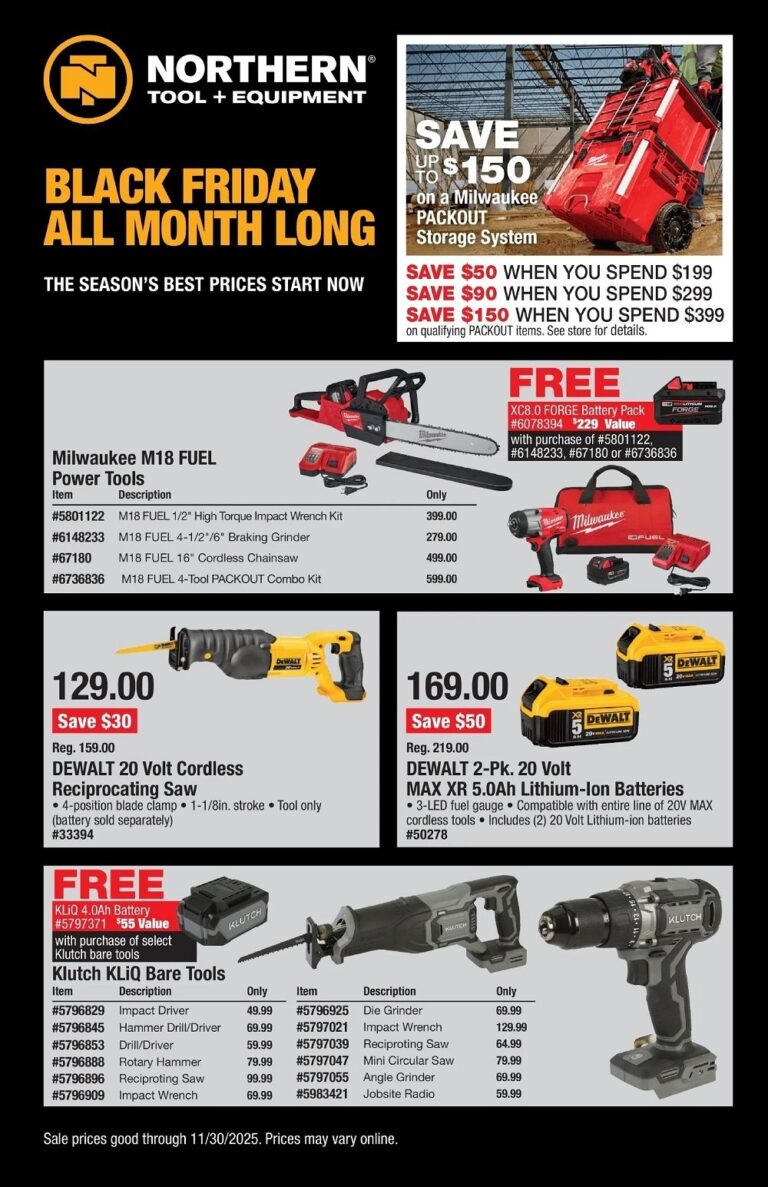 Live: Northern Tool Black Friday 2025 Ad Scans - BuyVia