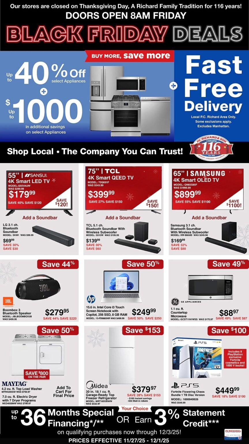 PC Richard Black Friday 2025 Ad Scans - BuyVia