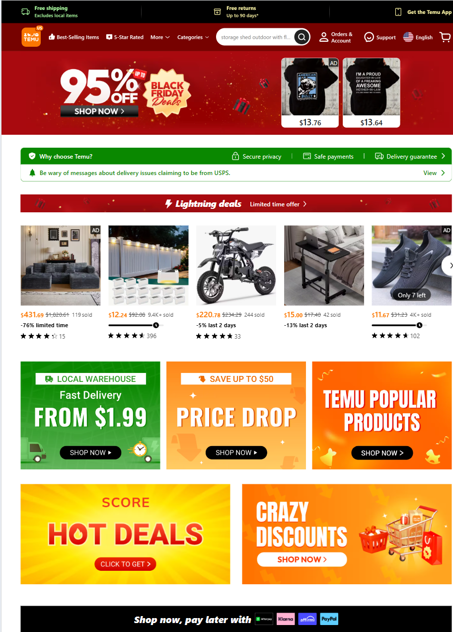 Live: Black Friday 2025: Temu Ad – Up to 95% off - BuyVia