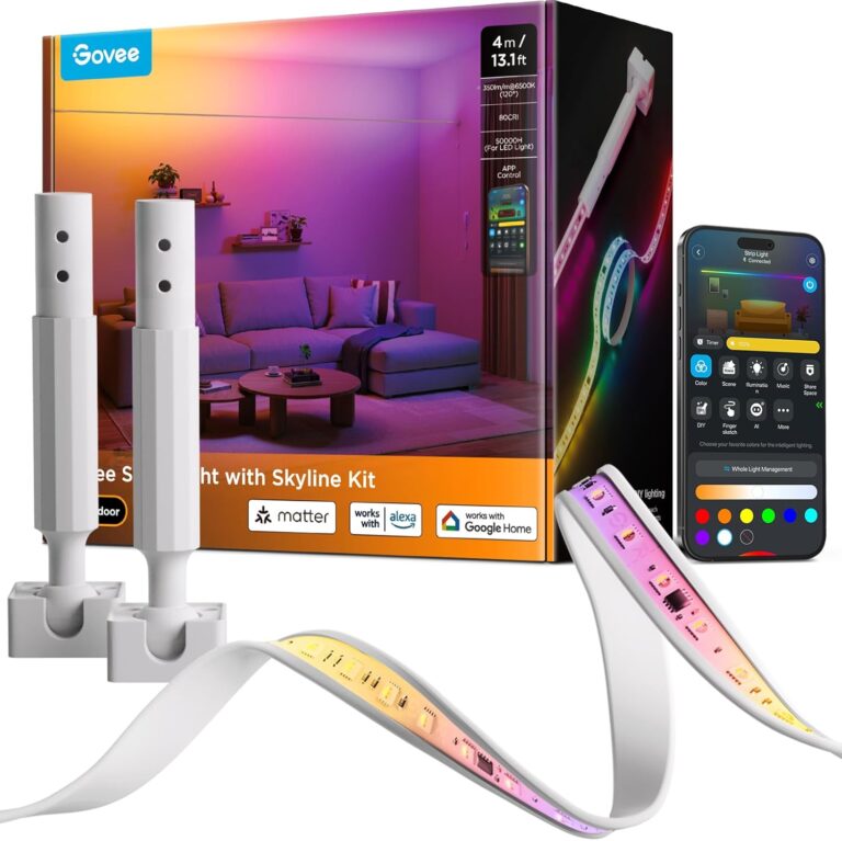 Govee Strip Light with Skyline Kit, 13.1ft Smart LED Strip Light